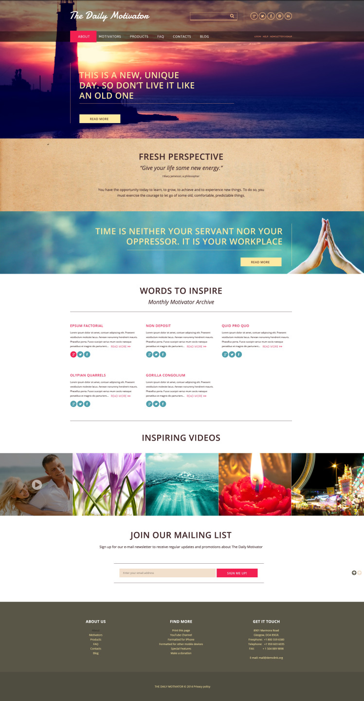 Charity Responsive Website Template #51020