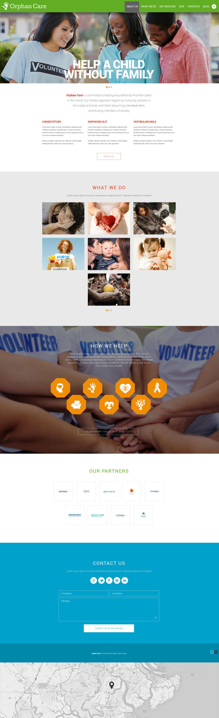 Child Charity Responsive Website Template #51882