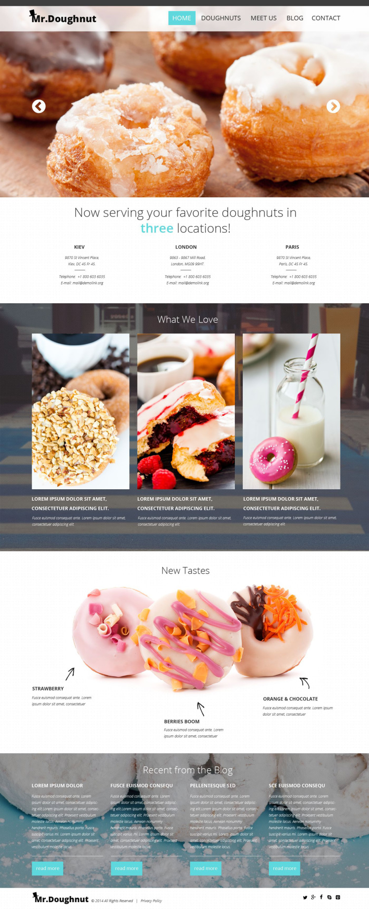Bakery Responsive Website Template #52022