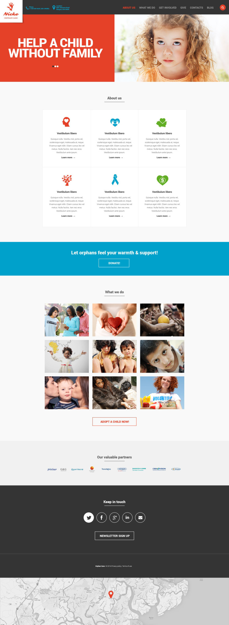 Child Charity Responsive Website Template #52004