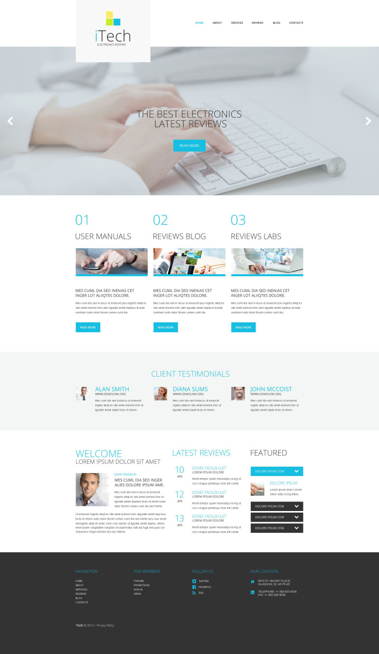IT Responsive WordPress Theme #52051