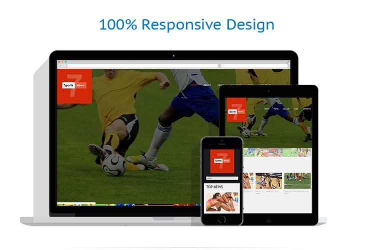 Sports News Responsive WordPress Theme #52474