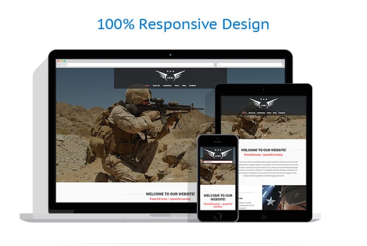 Marine Corps Website Template #52500