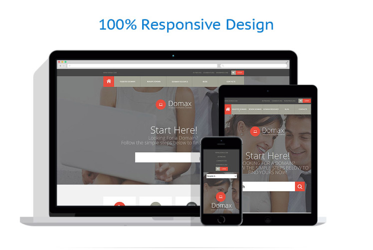 Domain Registration Website Template #52635