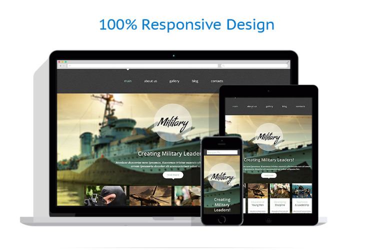 Military Website Template #52651
