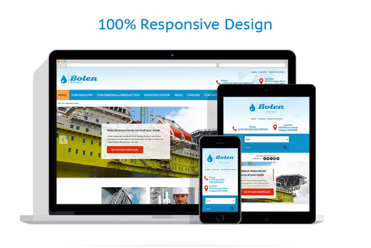Oil Company Website Template #52890