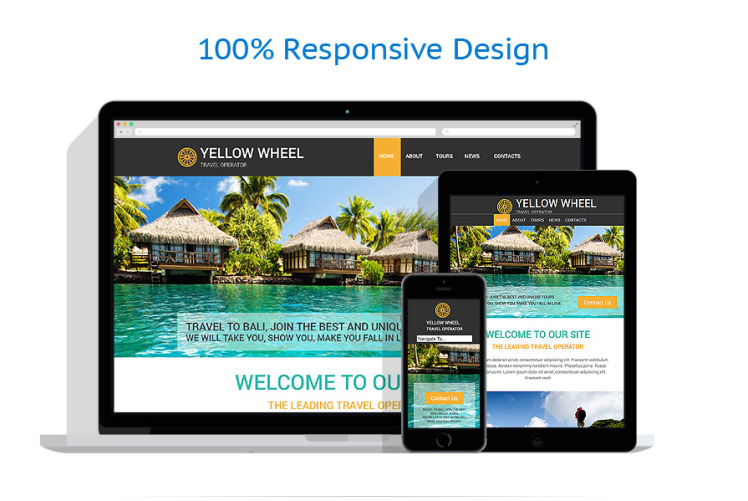 Travel Operator Website Template #52874