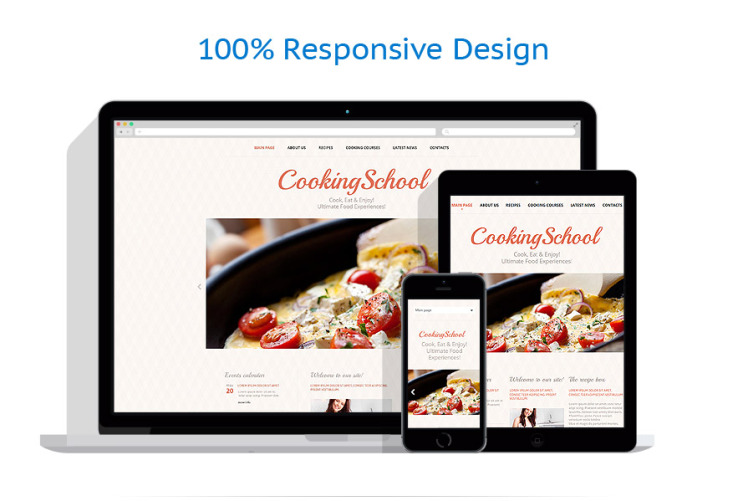 Culinary Skills Website Template #52979