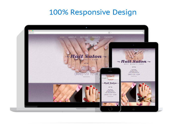 Nail Studio Website Template #53159