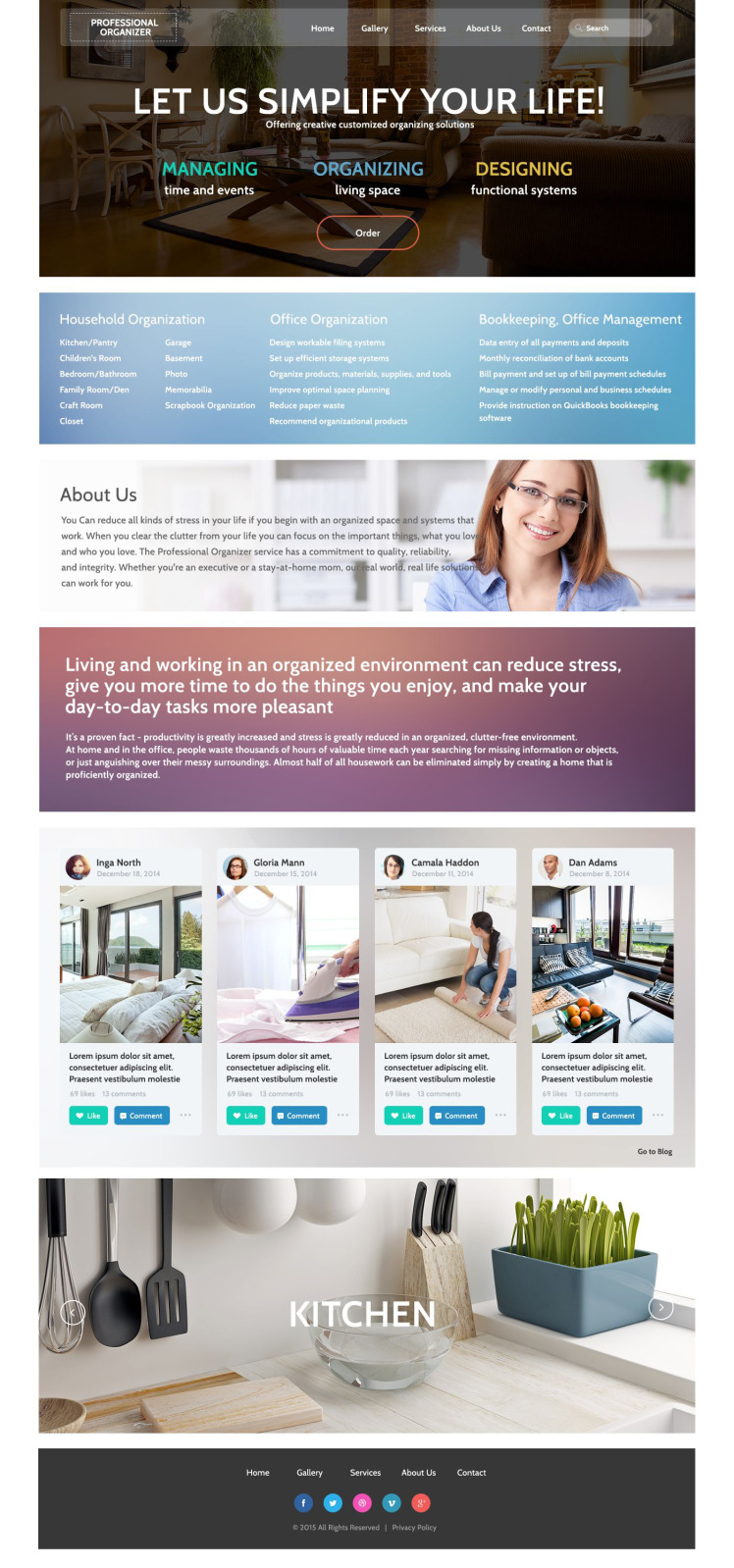 Office Responsive Website Template #53275