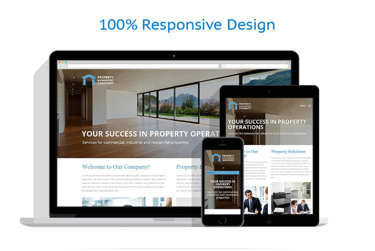 Real Estate Agency Responsive Website Template #53347