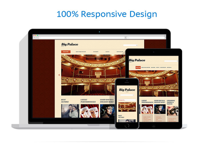 Theatre House Website Template #53416