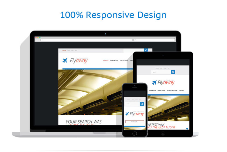 Airline Tickets Website Template #53574
