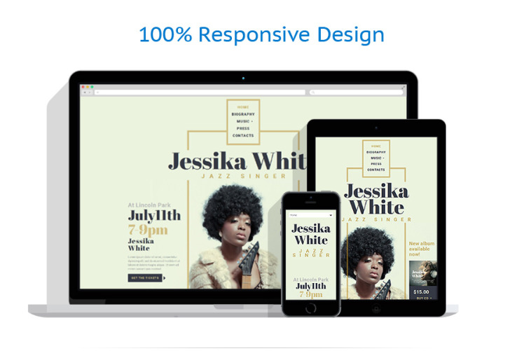 Singer Responsive Website Template #53536