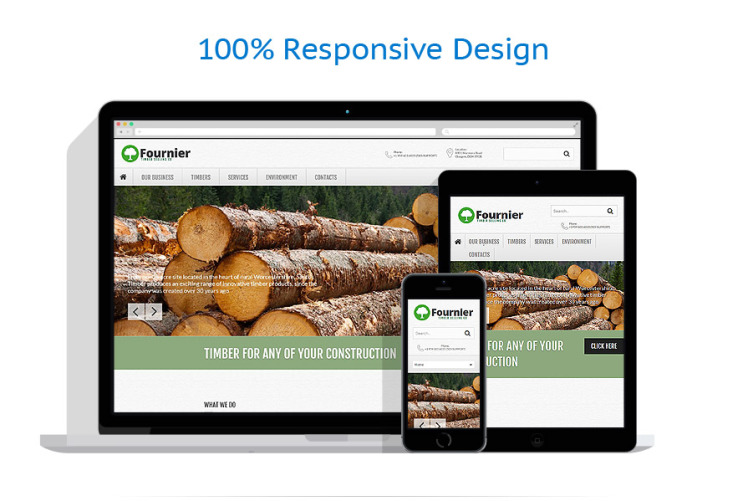 Timber Selling Company Website Template #53748