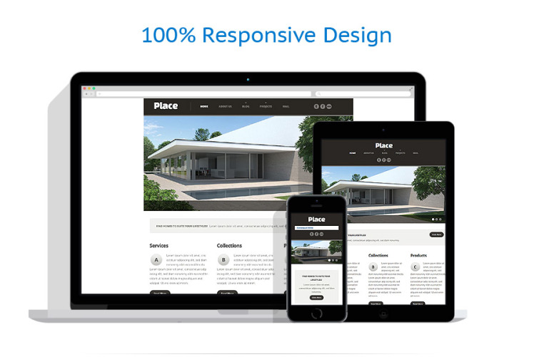 Real Estate Agency Responsive Website Template #54012