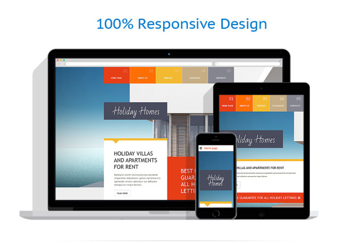 Real Estate Agency Responsive Website Template #54590