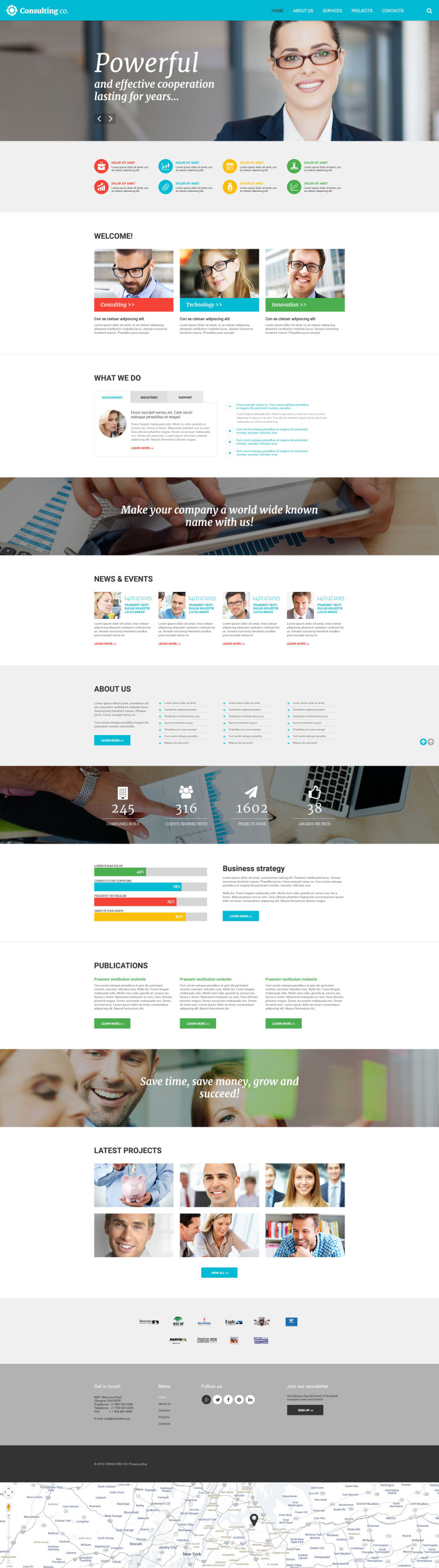 Consulting Responsive Website Template #54807