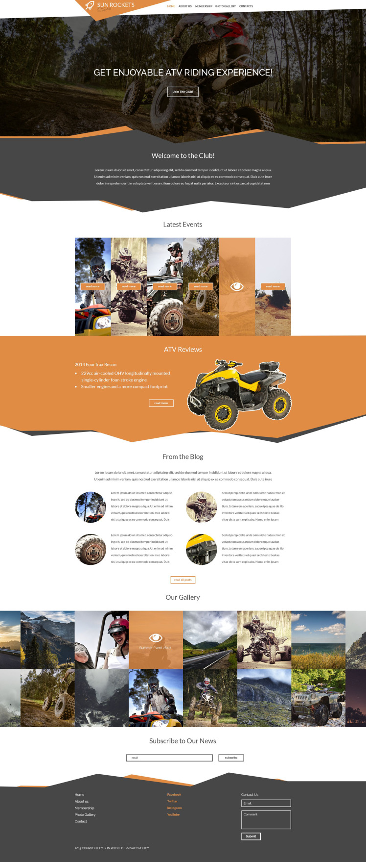 Motor Sports Responsive Website Template #54966