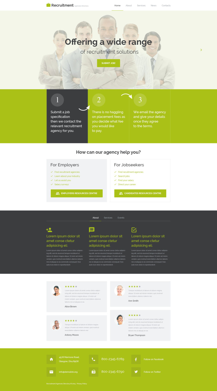 Public Relations Responsive Website Template #54957