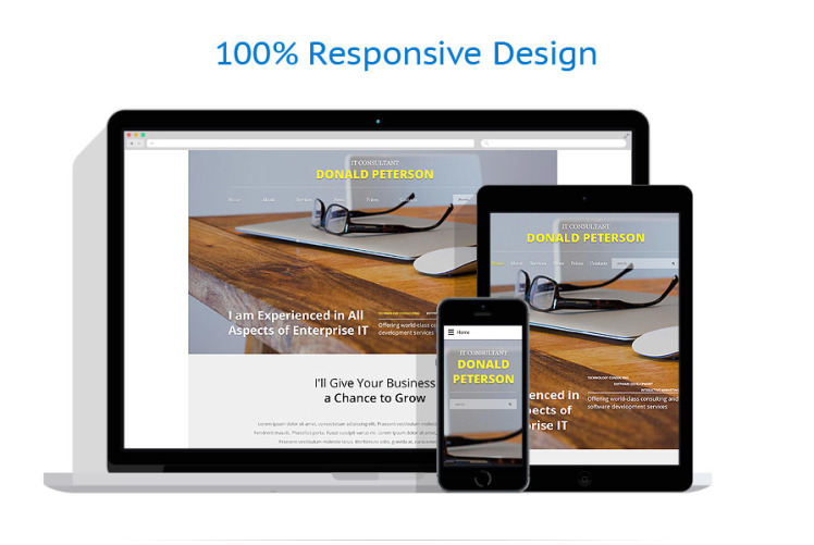 IT Guru Website Template #55025