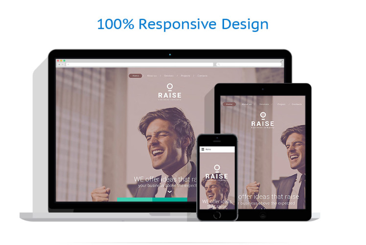 Raise Website Template #55150
