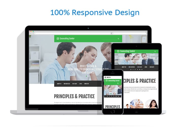 Counseling Center Website Template #55236