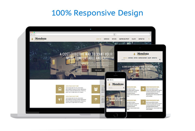 Mendoza Website Template #55290
