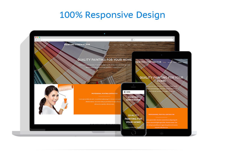 Painting Contractor Website Template #55242