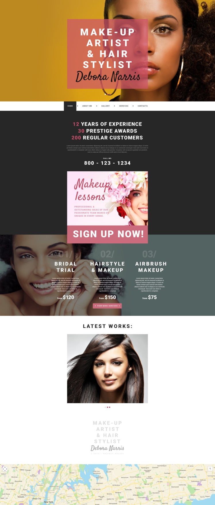 Personal Page Responsive Website Template #55283