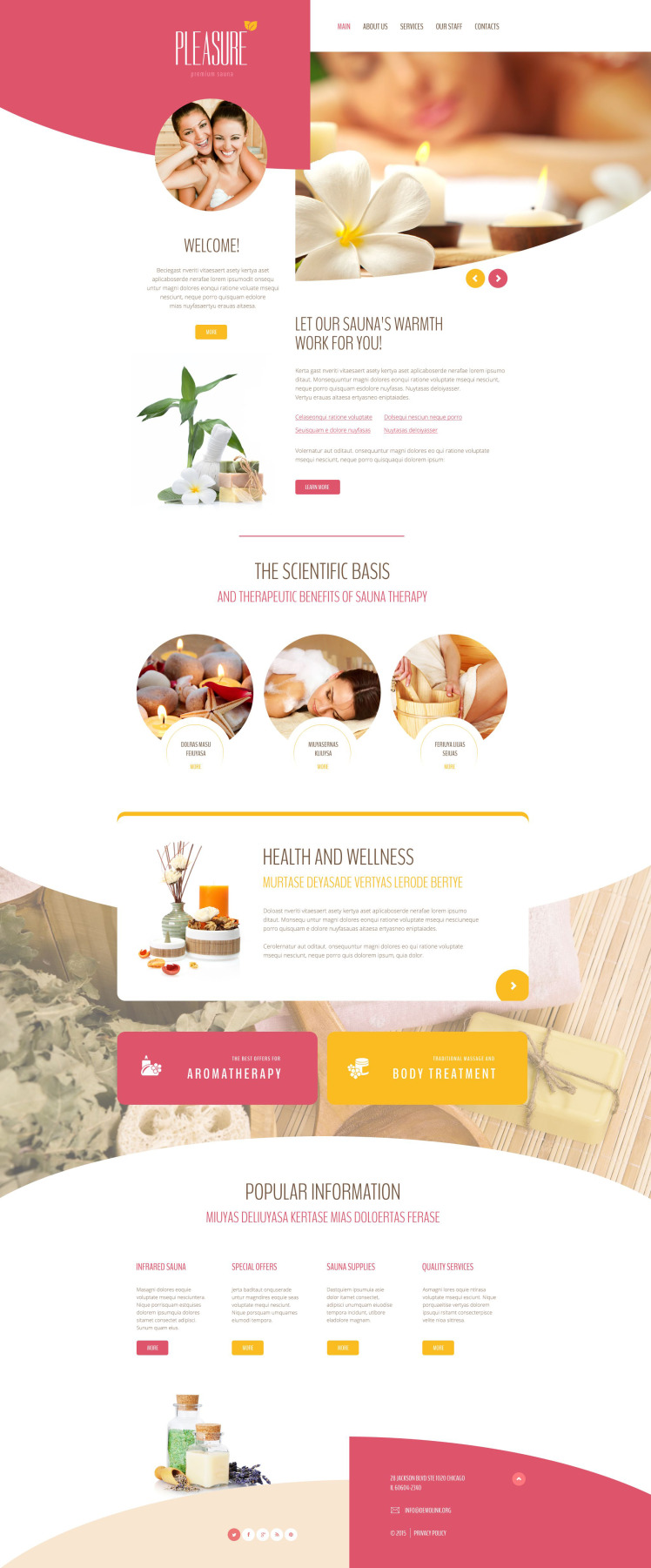 Pleasure Website Template #55244
