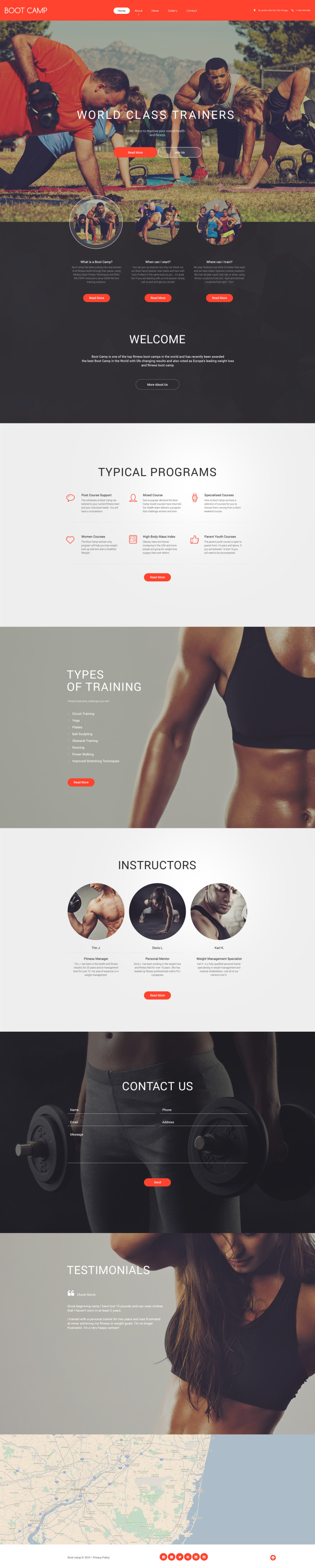Boot Camp Website Template #55440