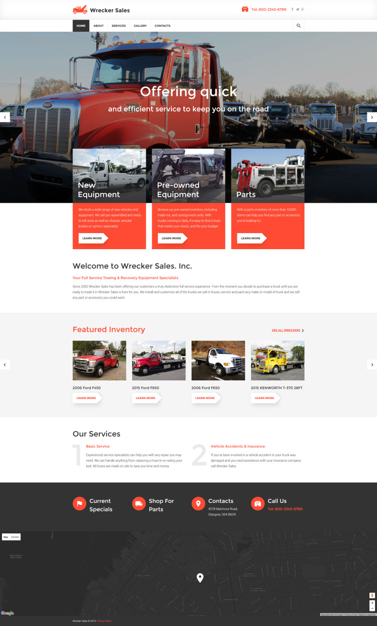 Car Responsive Website Template #55693