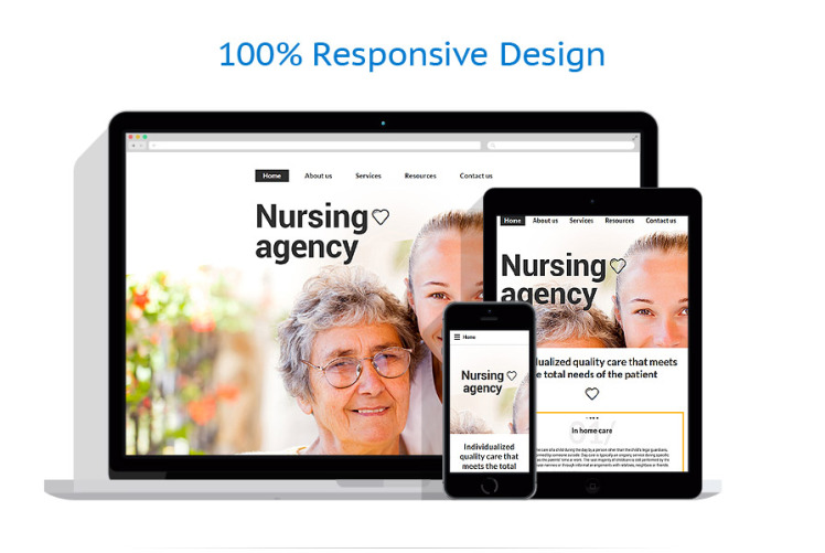 Nursing Agency Website Template #55702