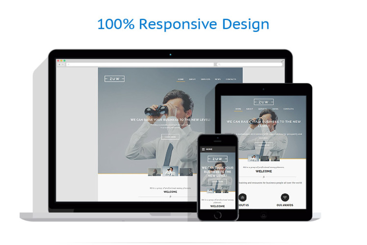 ZUW Website Template #55901