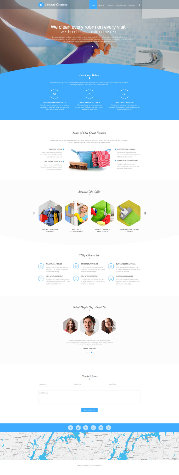 Cleaning Solution Website Template #56043