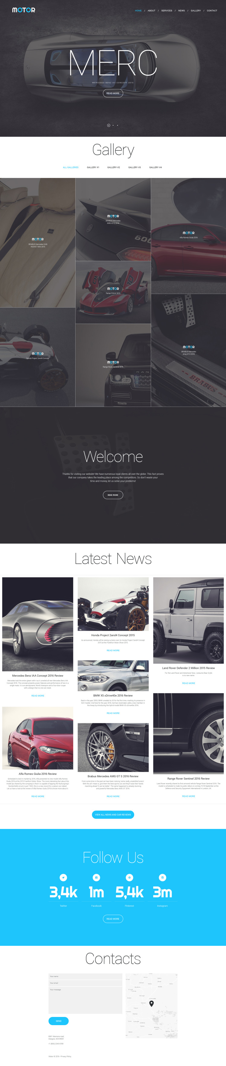 Motor Website Template #57792
