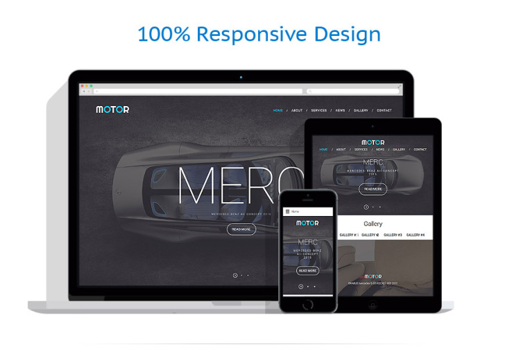Motor Website Template #57792