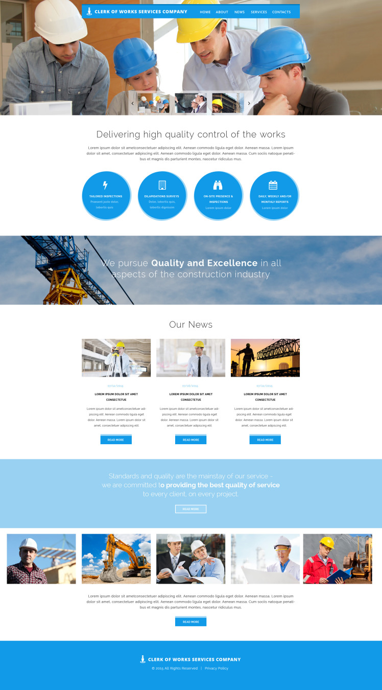 Architecture Responsive Website Template #57892