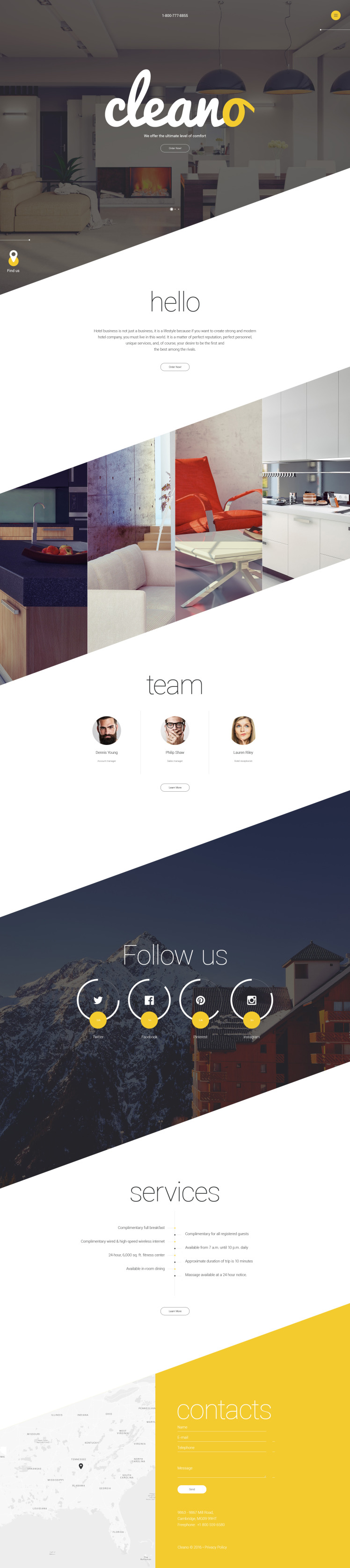 Cleano Website Template #57869