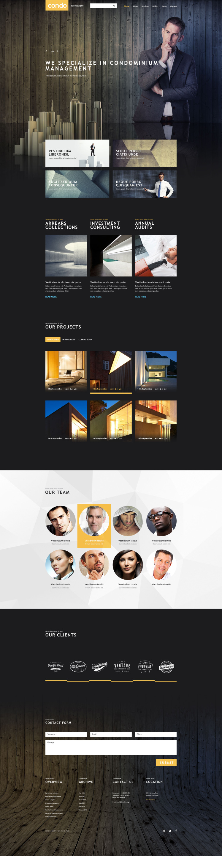 Management Company Responsive Website Template #57895