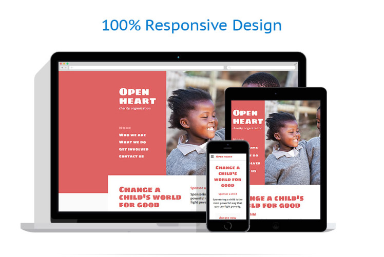 Open Heart Website Template #57874