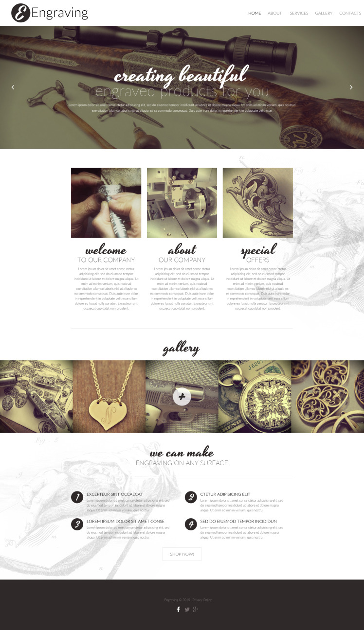 Print Shop Responsive Website Template #57946