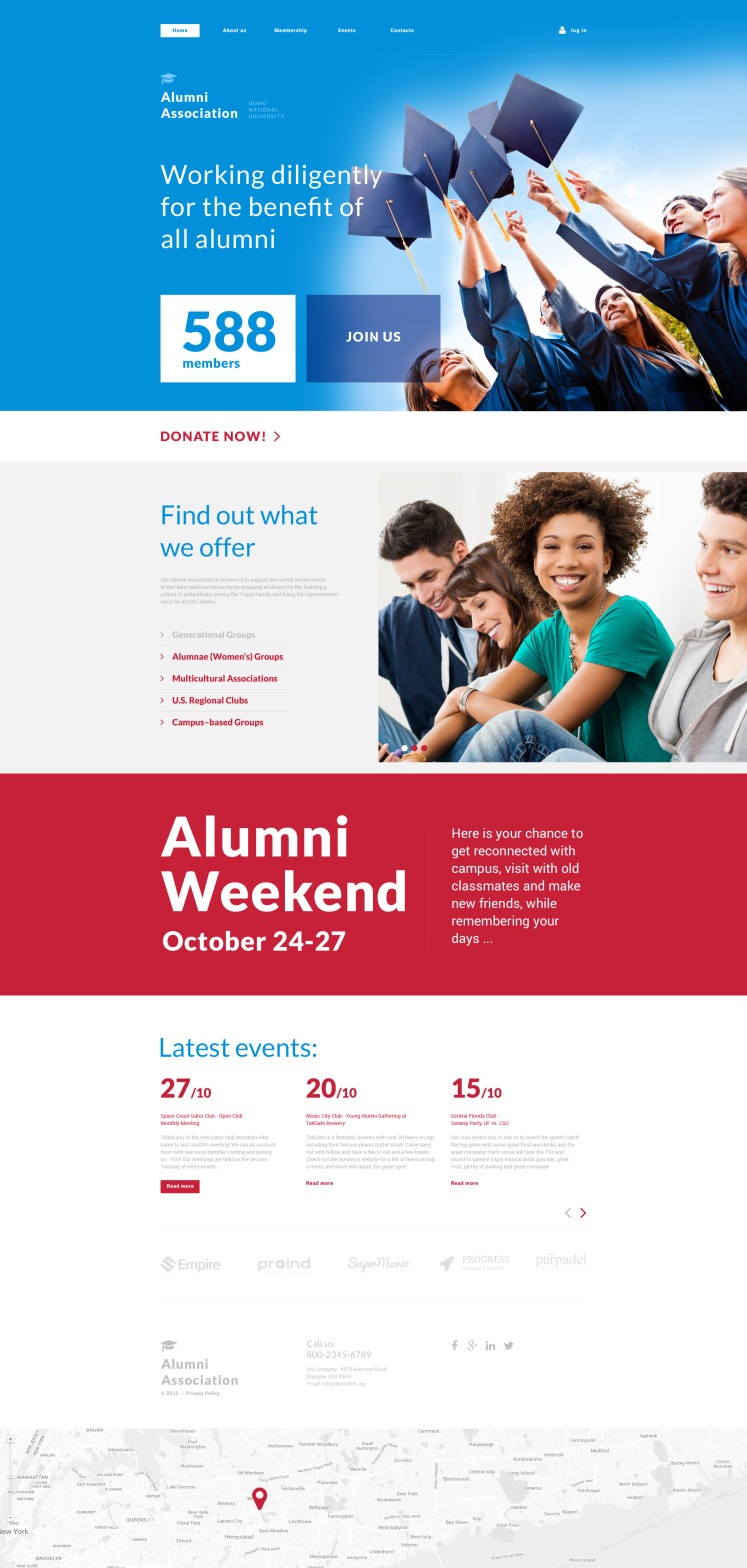 University Responsive Website Template #57990