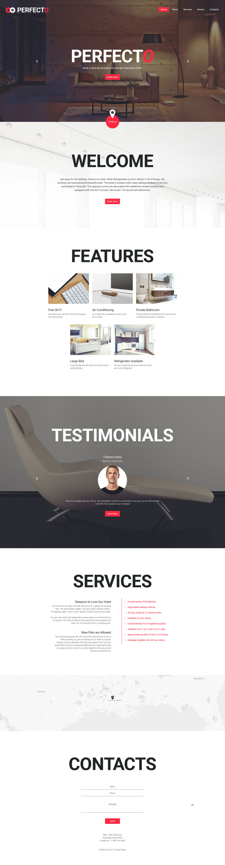 Perfecto Website Template #58091