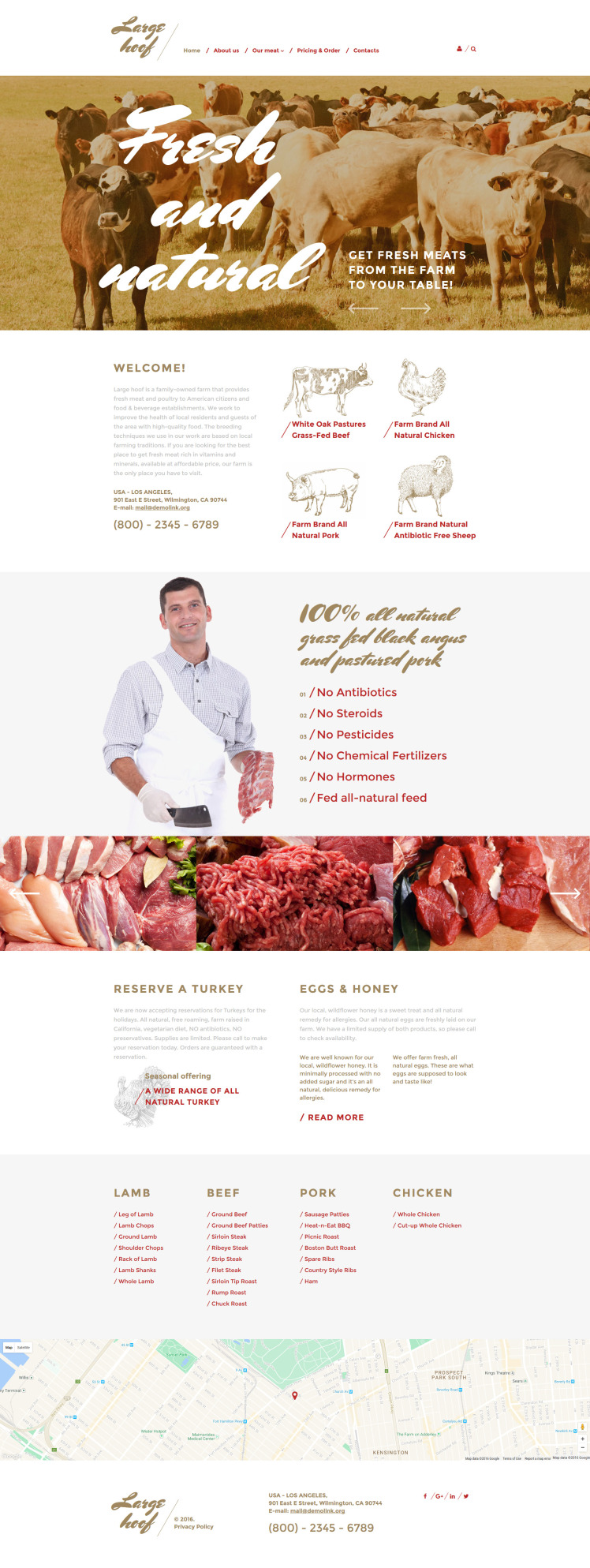 Farm Responsive Website Template #58274