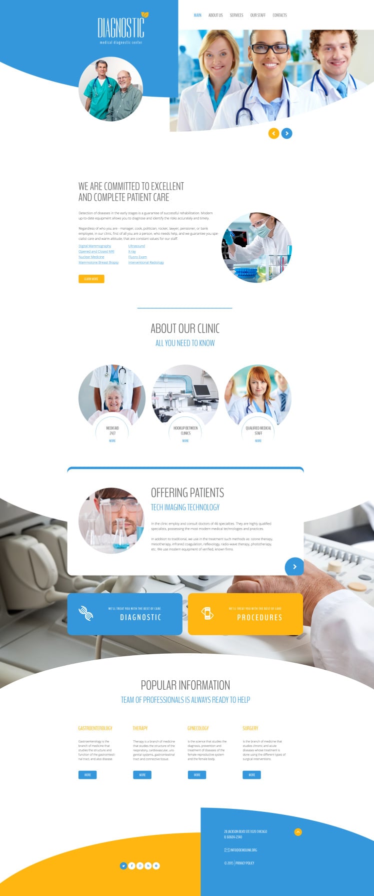 Medical Responsive Website Template #58241