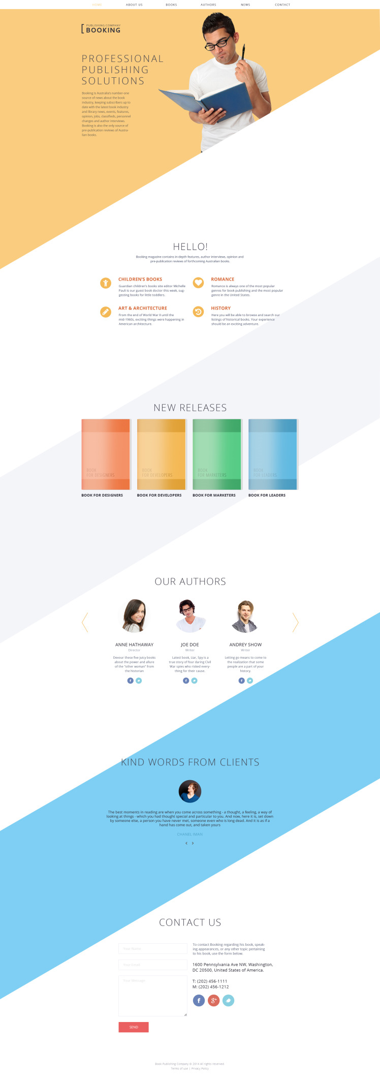 Publishing Company Responsive Website Template #58358