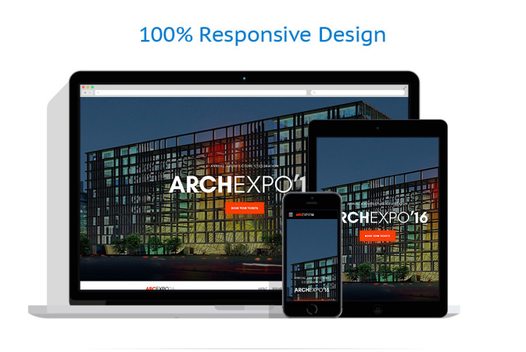 Arch Expo Website Template #58463