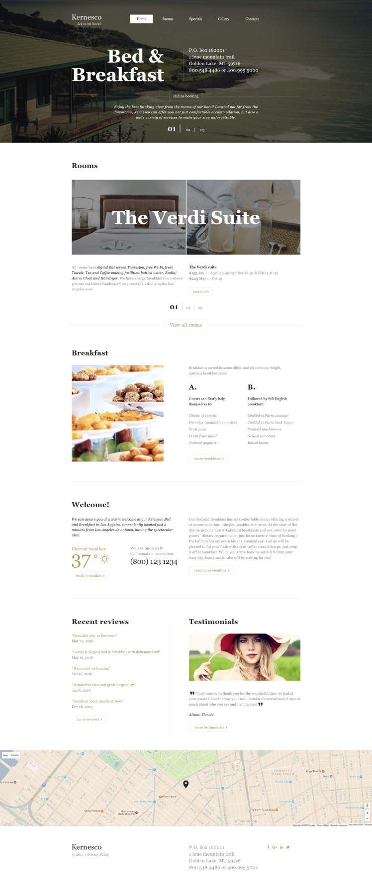 Hotel & Room Booking Website Template #58648